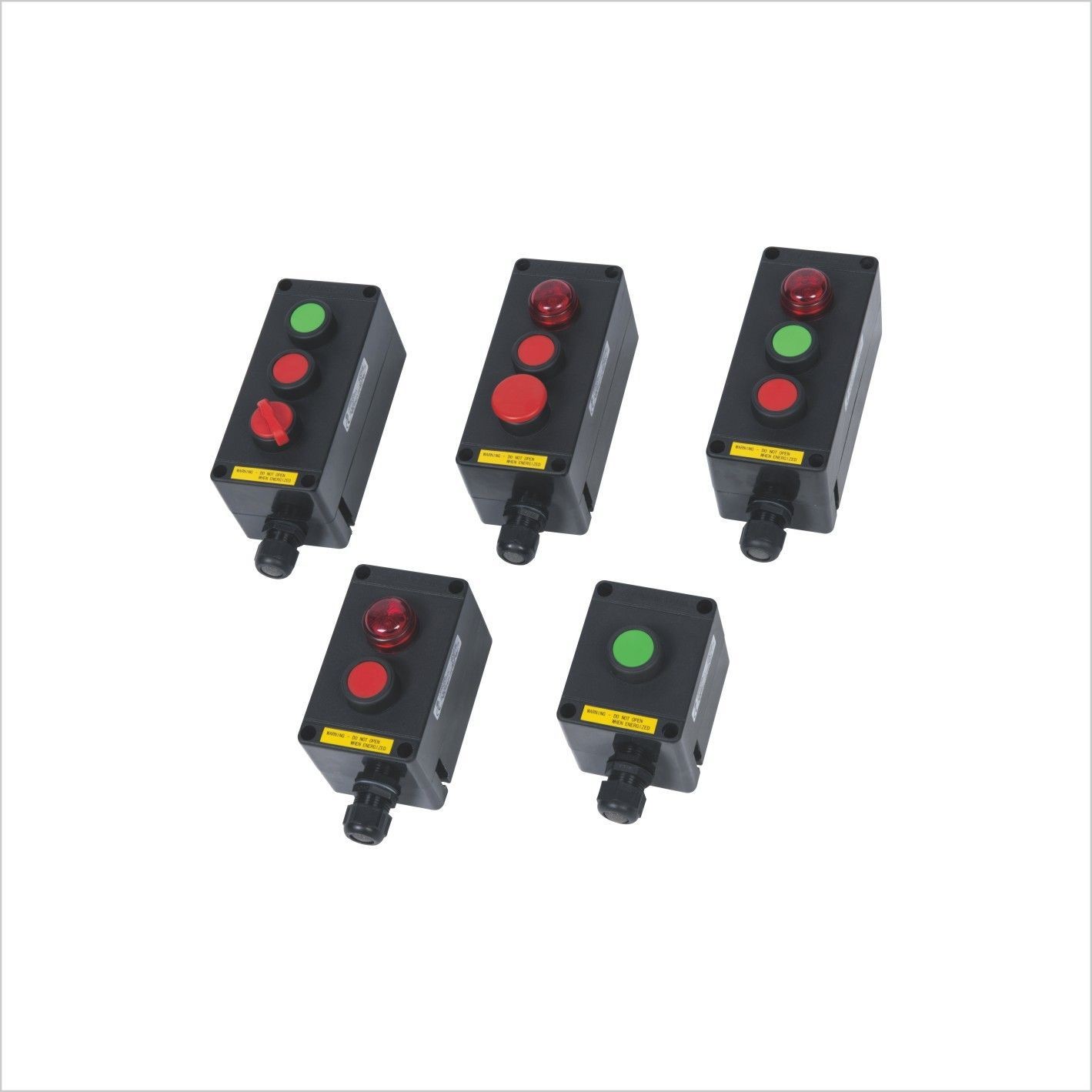 BZA8050 Series Explosion proof Control Unit System GRP Material Black Color