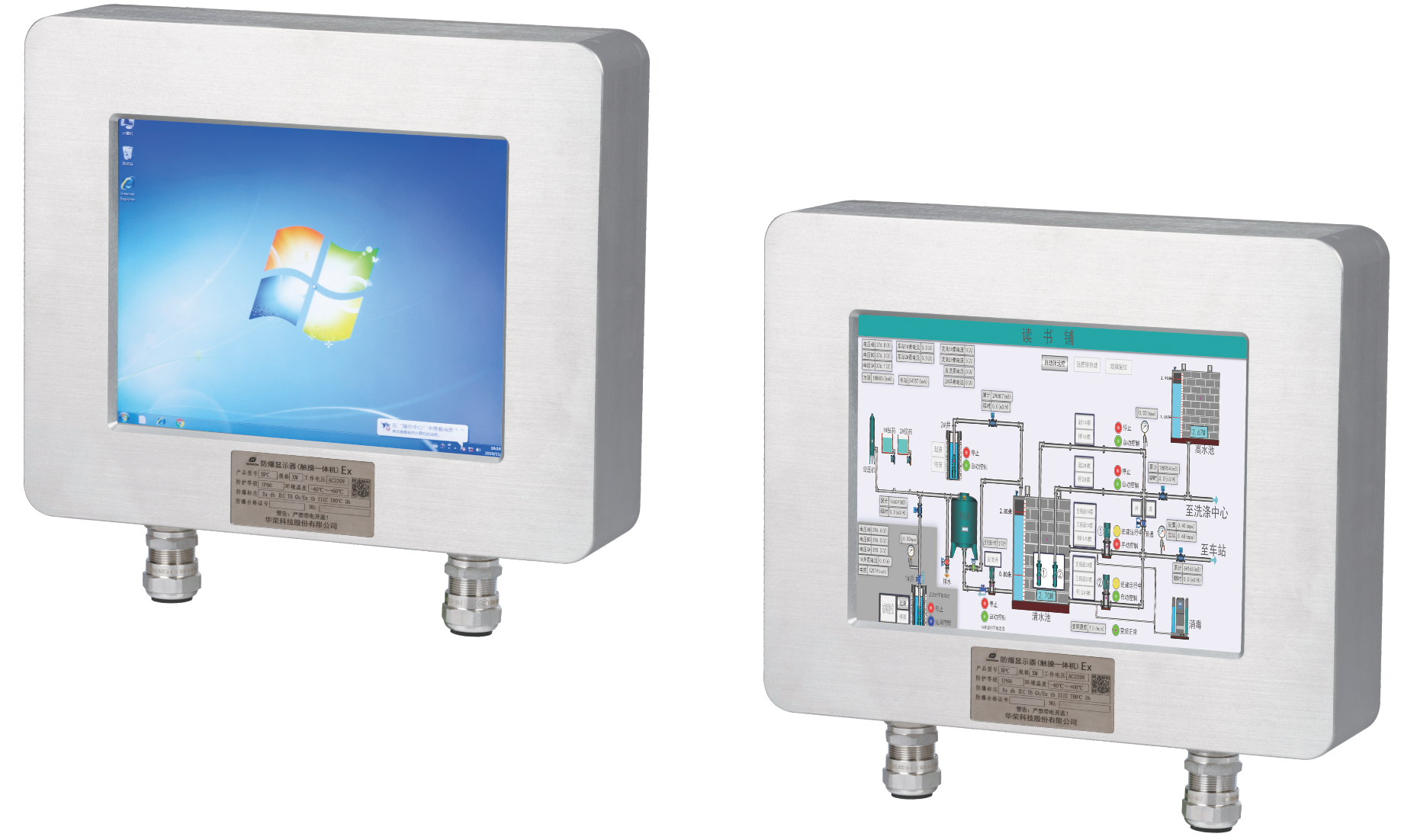 BPC-XM Series Explosion-Proof Monitor Touch-Integrated Dual-NlC Standard