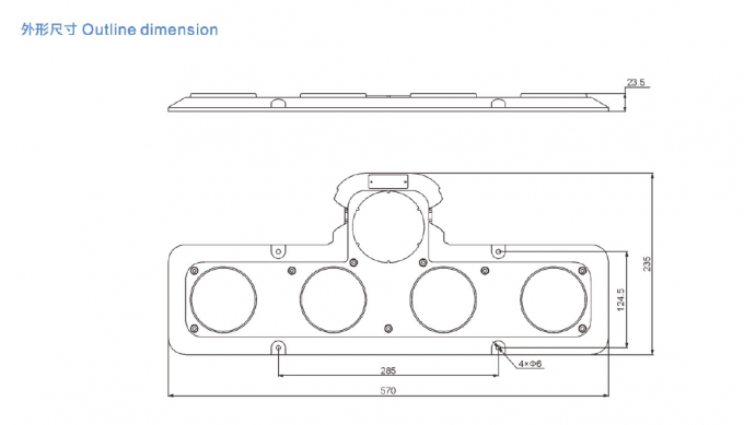 HDL-H Helideck Explosionproof Light , Aluminium Alloy Helideck Lighting