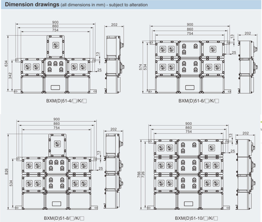 BXM(D)51 Series Explosion-proof lllumination (Power) Distribution Boxes ...